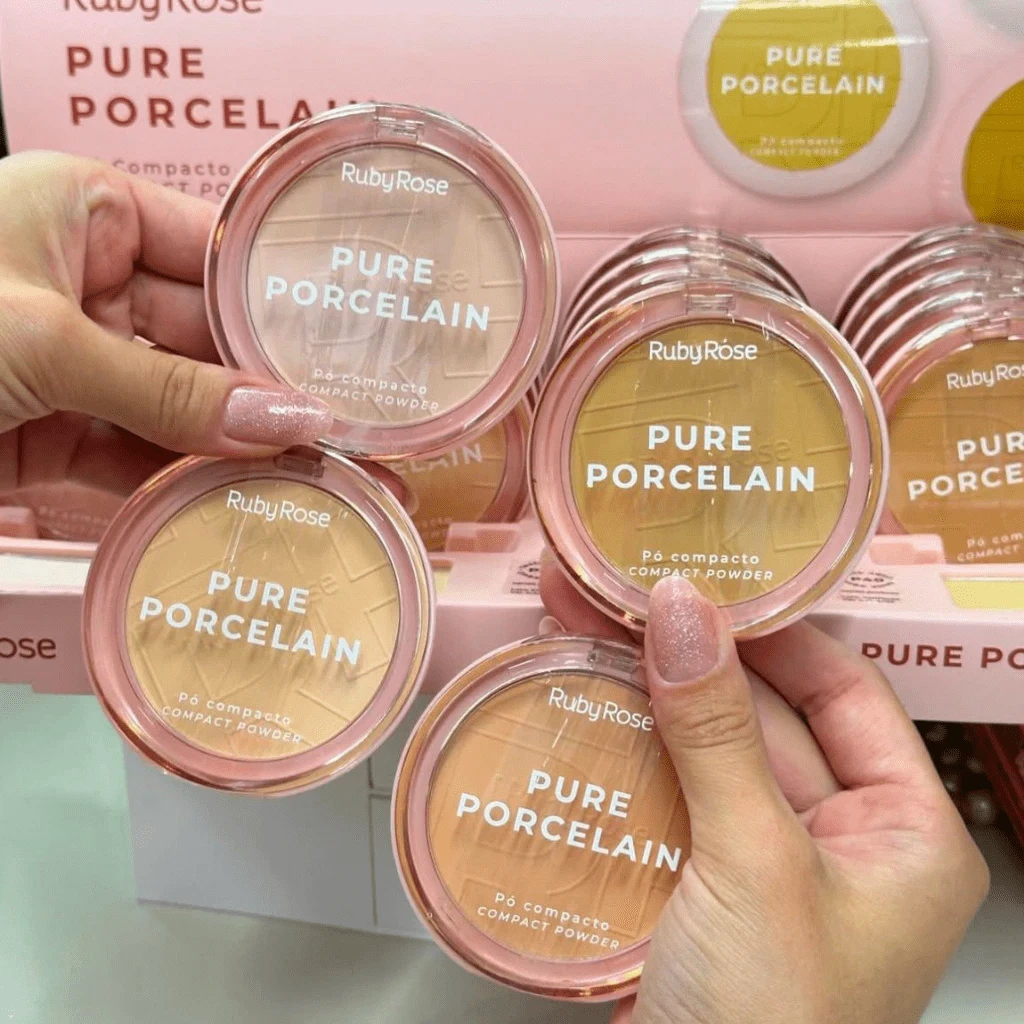 Pó Compacto Pure Porcelain Lançamento Ruby Rose | SHEIN Brasil