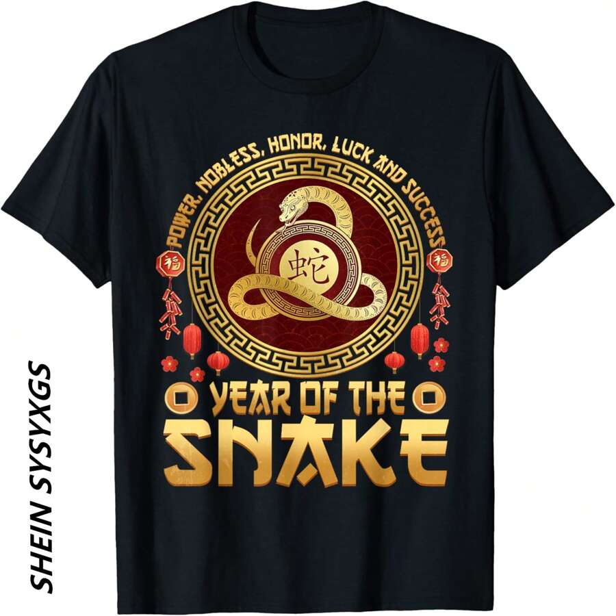 Chinese New Year Snake The Year Of The Snake 2025 T-ShirtChinese New ...