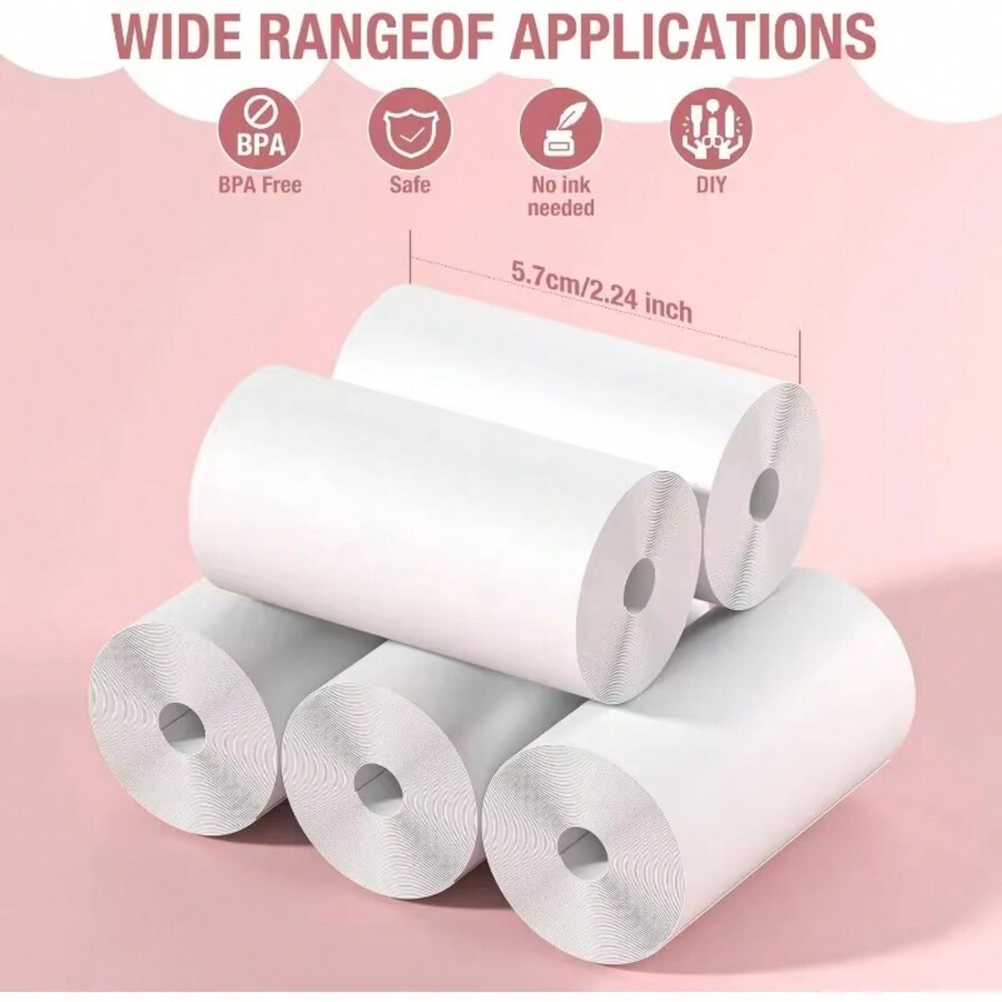Mini Thermal NO-Sticker Paper Mini Instant Camera Refill Print Paper ...