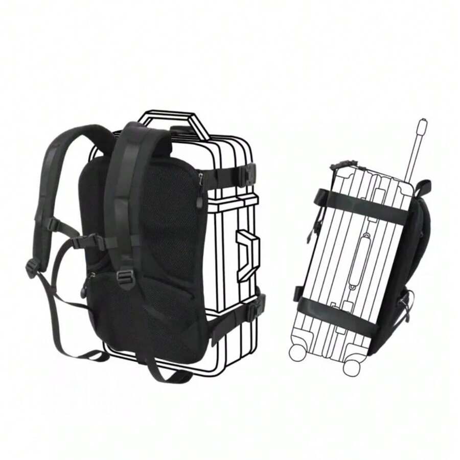 Versatile Luggage Backpack Conversion System With Hardcase And Carry-On ...