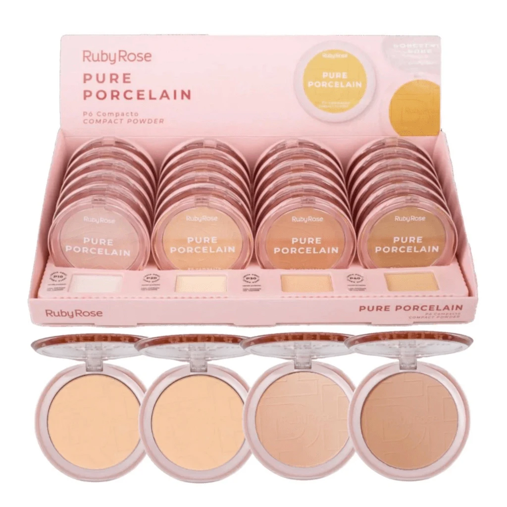 Pó Compacto Pure Porcelain Lançamento Ruby Rose | SHEIN Brasil