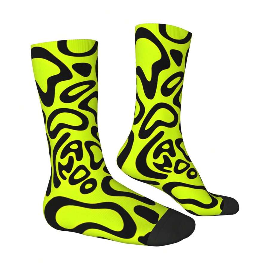 1 Pair Lando Norris 2024 Helmet Pattern Black Sock For Men Hip Hop ...