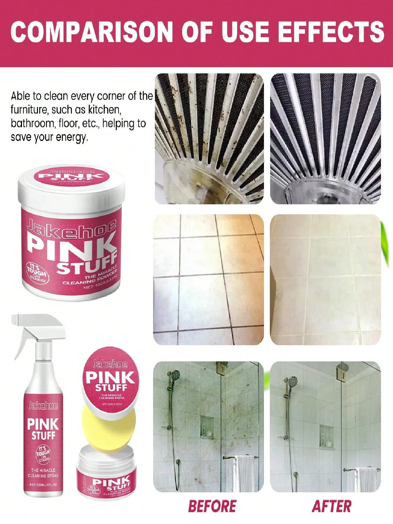 Polvere detergente multiuso per la cucina Pulisce a fondo cappe, piani ...