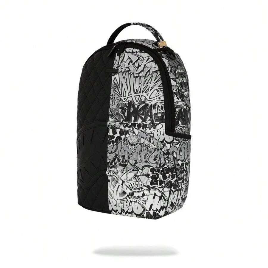 Sprayground Sprayground Dark Wave Backpack Unisex Black Faux Leather ...