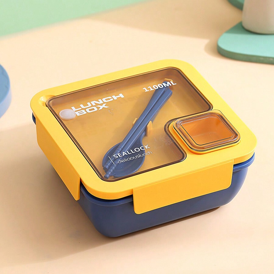 Portable Compartmentalized Lunch Box Microwavable Bento Box Students ...