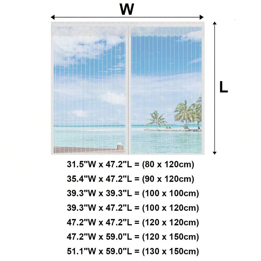 Magnetic Window Screen, Upgraded Polyester Fiber Door & Window Mesh ...