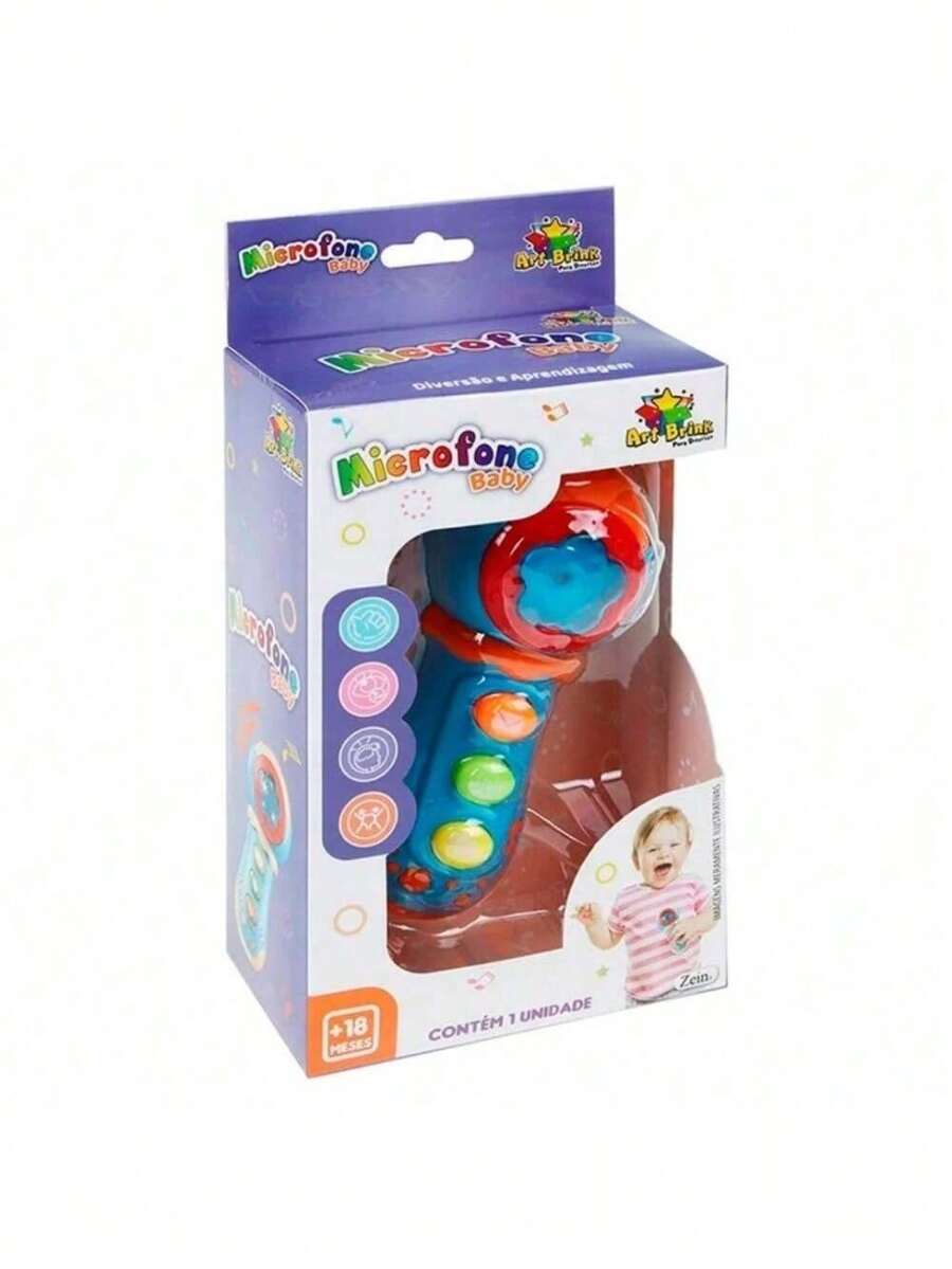 Microfone Bebê Som e Luz Microfone Baby Musical Infantil | SHEIN Brasil