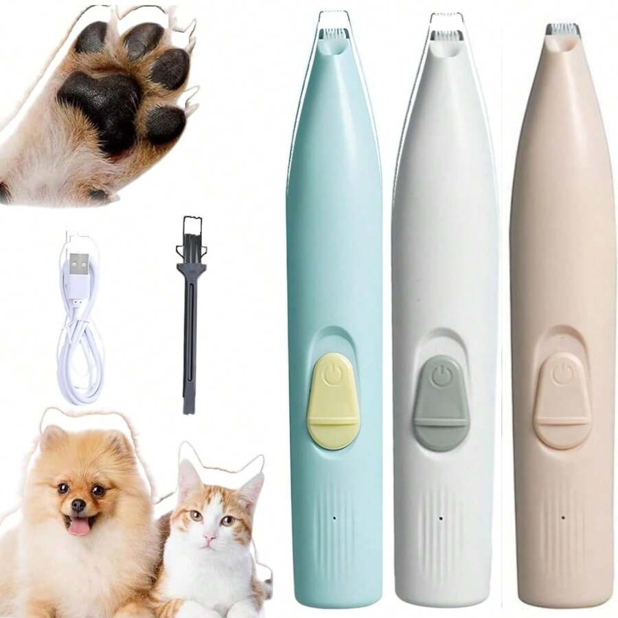 1pc Pet Clipper With LED Light, Suitable For Trimming Pet Foot Hair ...