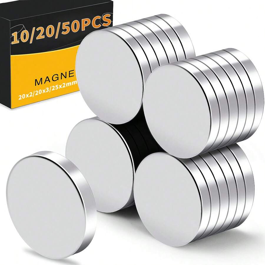 10/20/50pcs Rare Earth Magnets, Super Neodymium Disc Magnets, Heavy ...