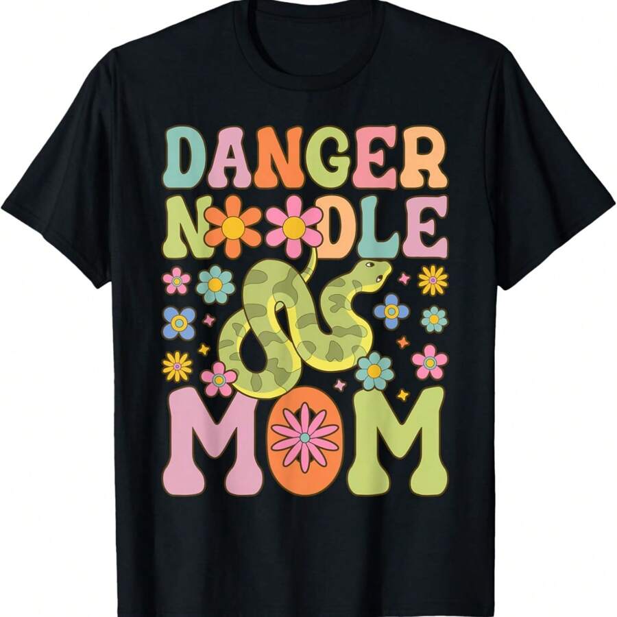 Danger Noodle Mom Groovy Snake Mom Snake Meme T-Shirt | SHEIN USA