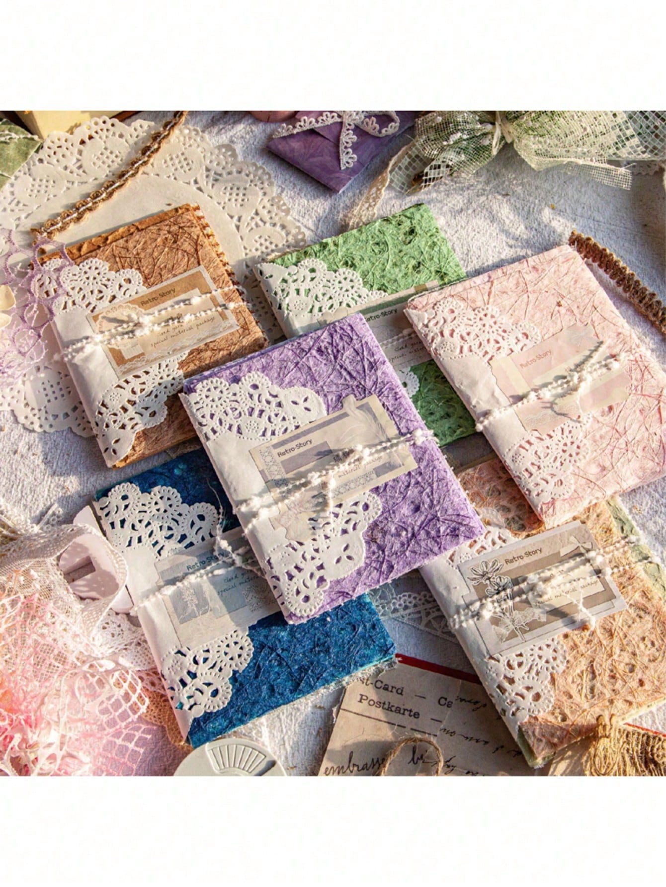 Variety Scrapbook Paper Collage Kit Learning Clipboard Paper And Mesh ...