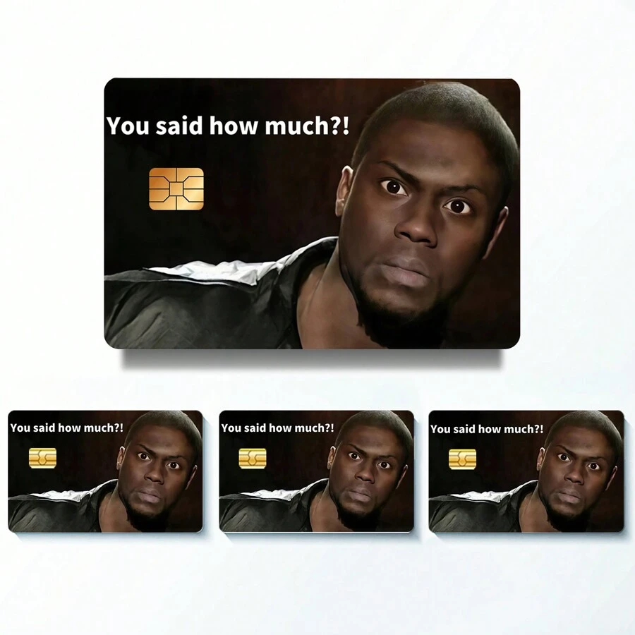 4pcs Ultra-Thin Vinyl No-Residue Stickers For Credit Card, Debit Card ...