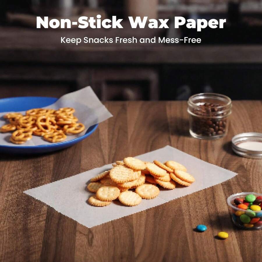 [6000 Pack] 15 X 10.75" Wax Paper Sheets For Food, Interfolded Precut ...