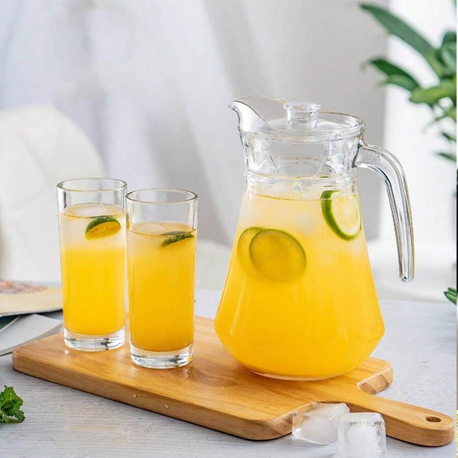 1pc, Clear Pitcher With Lid, 32oz/50oz/67oz Heavy Duty Acrylic Water ...