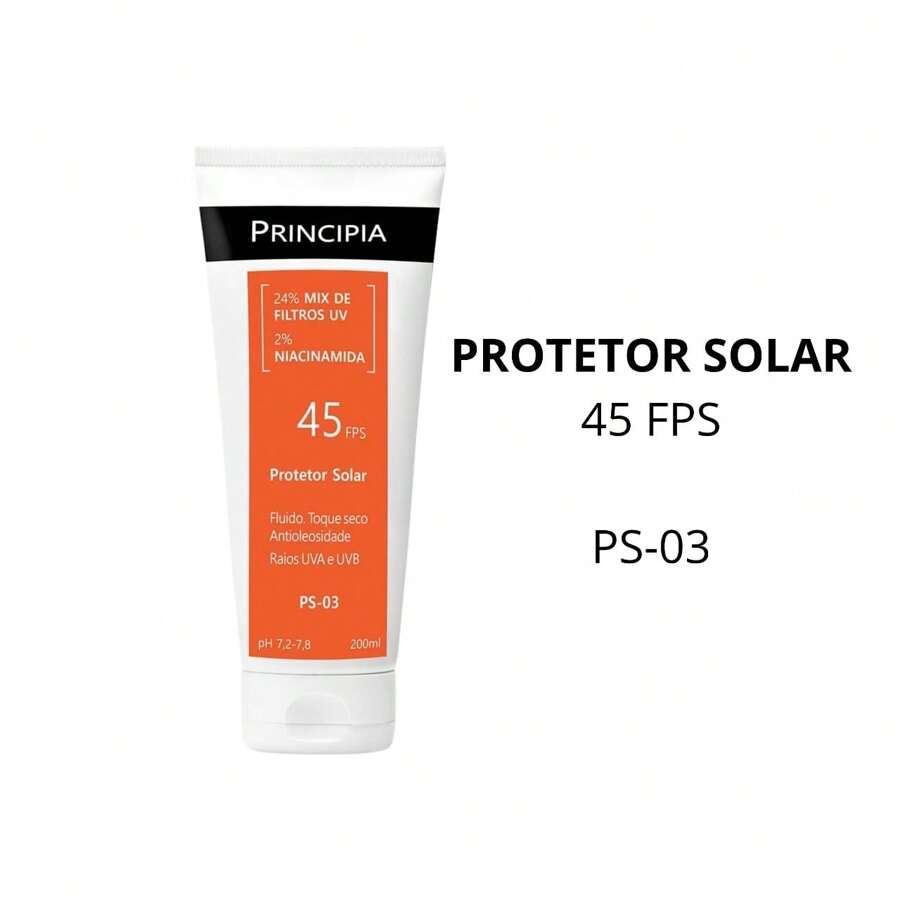 Principia Principia Protetor Solar Corporal PS-03 FPS45 200ml - 0070341368299 | SHEIN Brasil