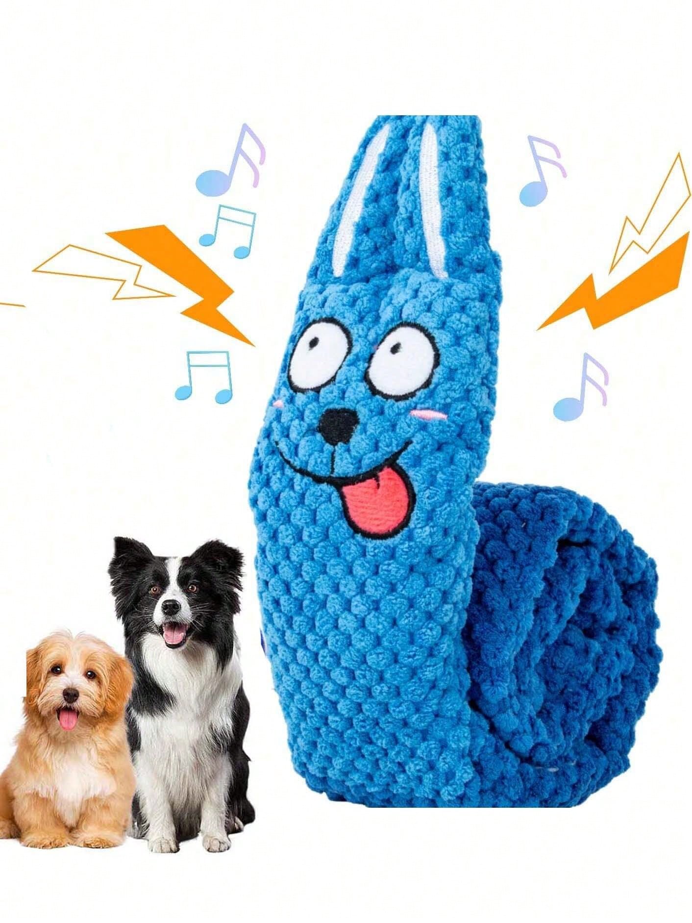 Plush Dog Toys Pet Teething Squeaky Plush Toy Dog And Cat Interactive ...