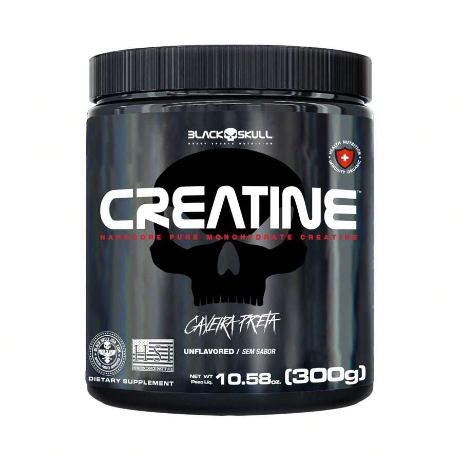 100% Pure Creatine Monohydrate 300g - Black Skull | SHEIN USA