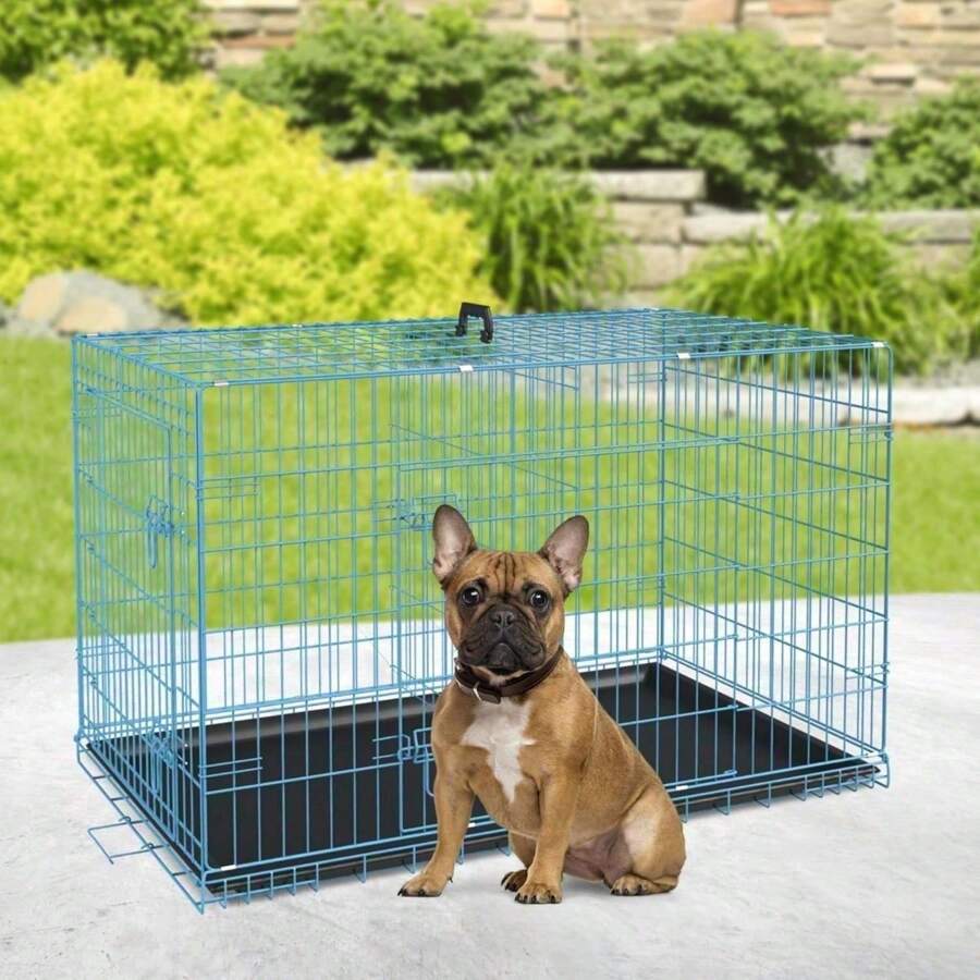 30 Inch Dog Crates For Large Dogs Folding Mental Wire Crates Dog ...
