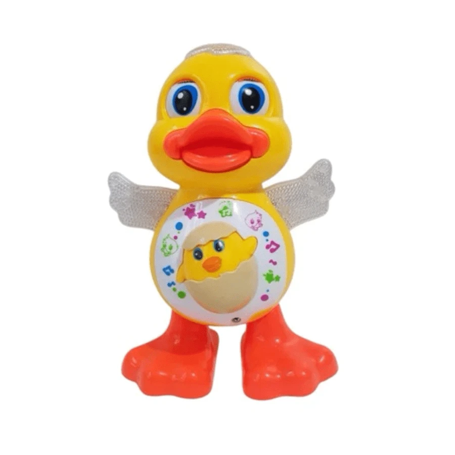 Brinquedo Pato Patinho Dançante Musical Dança Anda Mexe com Luz E Som ...