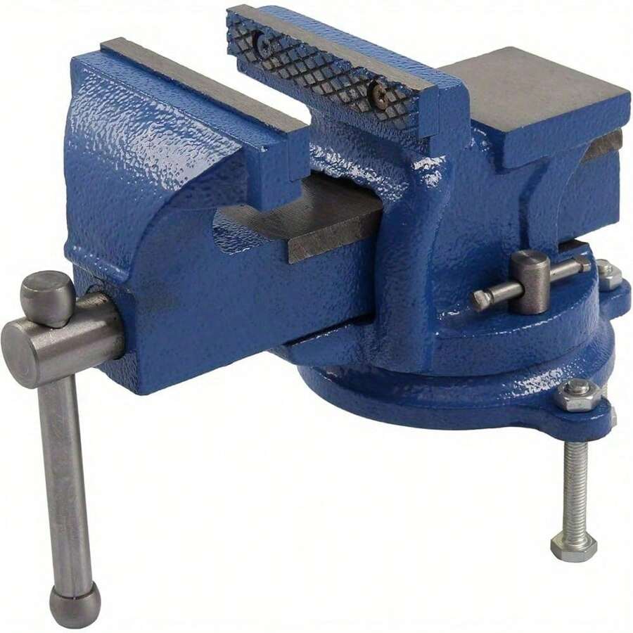 Table Vice 5" Heavy Duty Bench Vice With 360 Degrees Swiveling Base ...
