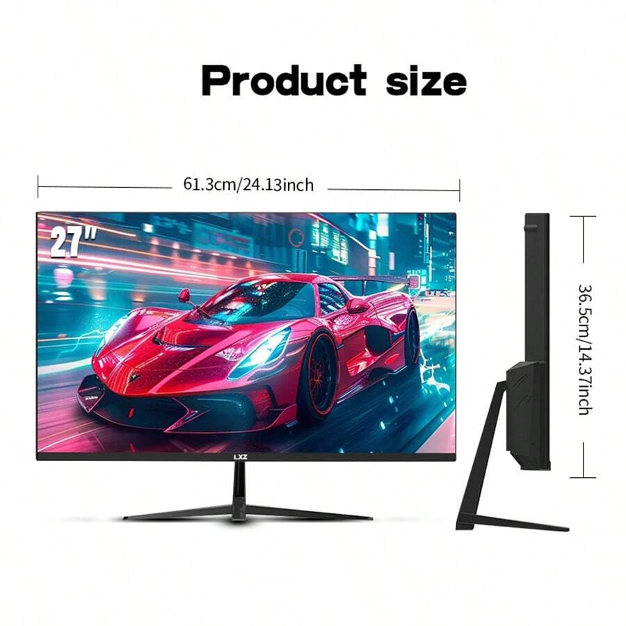 Monitor curvo LXZ de 27 pulgadas, 100 Hz, pantalla para PC con ...