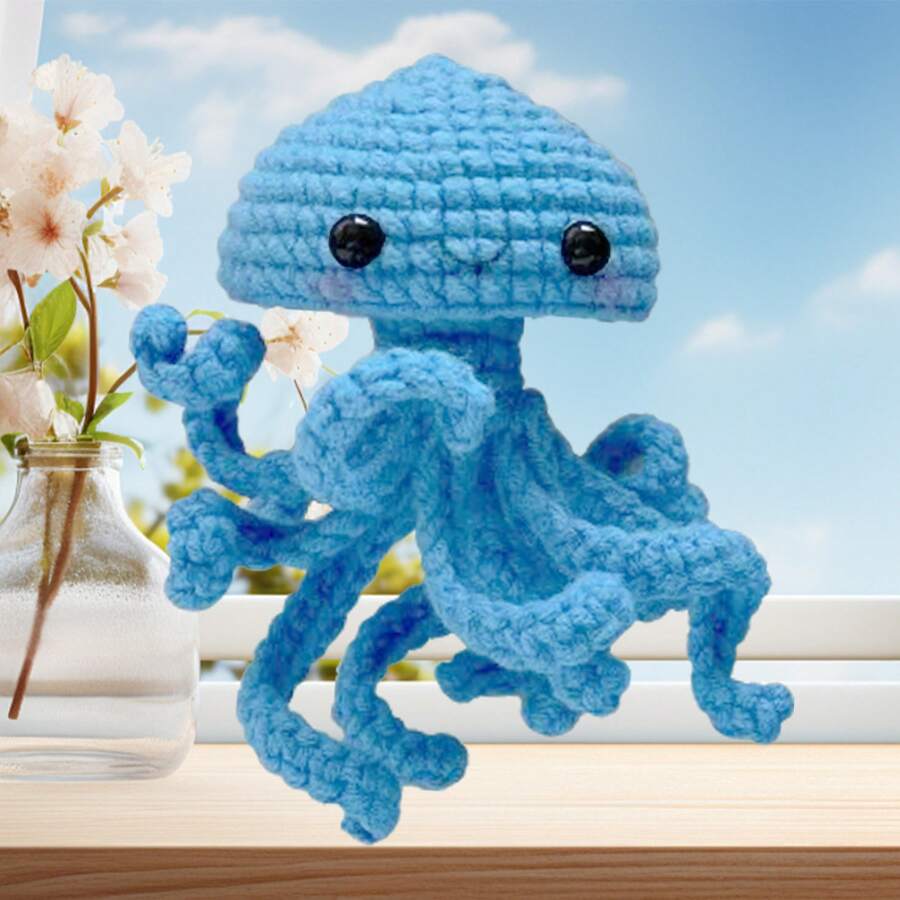 DIY Valentinstag Quallen Häkelset für Anfänger, Amigurumi gestopfte Tiere - Geschenk Tier Häkel ...