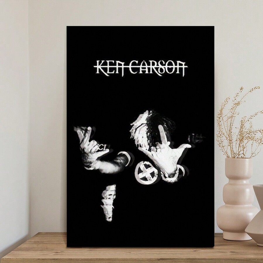 Framed-Poster Ken Carson Posters A Great Chaos Music Album Cover Canvas ...