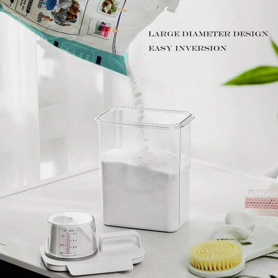 2300Ml Airtight Laundry Detergent Powder Storage Box Container With ...