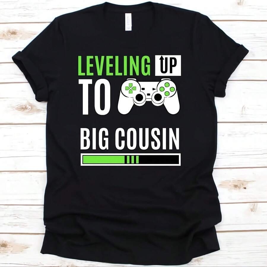 Leveling Up To Big Cousin Shirt, Cousin Shirt, Baby Shower, Big Cousin ...