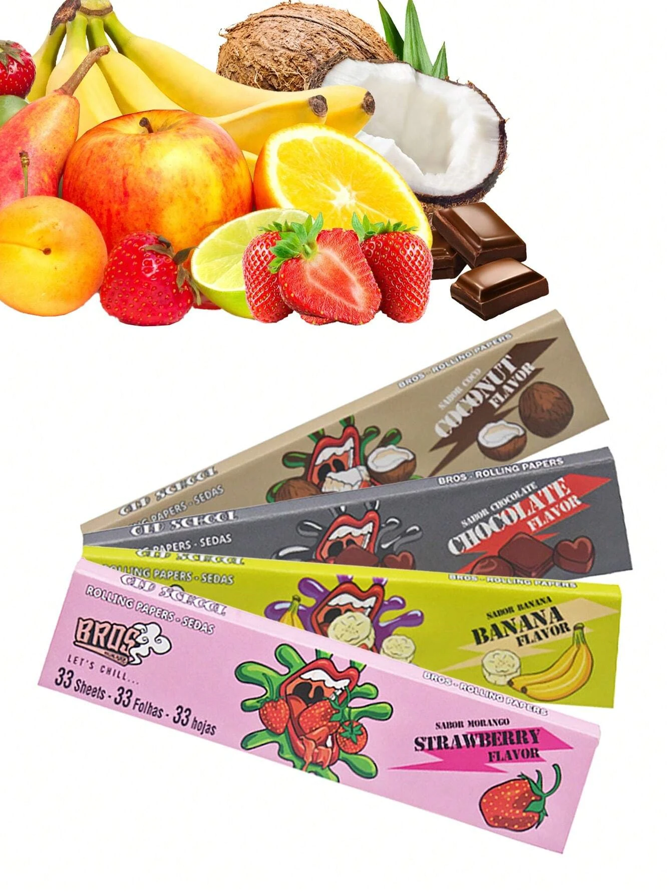 33pcs/Box Of Fruit Flavored Smoking Paper, Handmade Cigarette Paper, Aromatic Smoking Paper ...