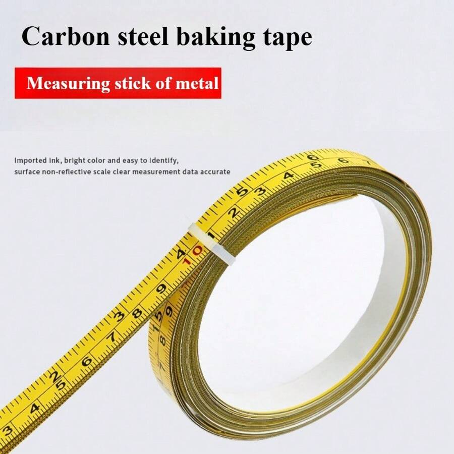 Steel Adhesive Measuring Tape With Imperial And Metric Scales, Left-To ...
