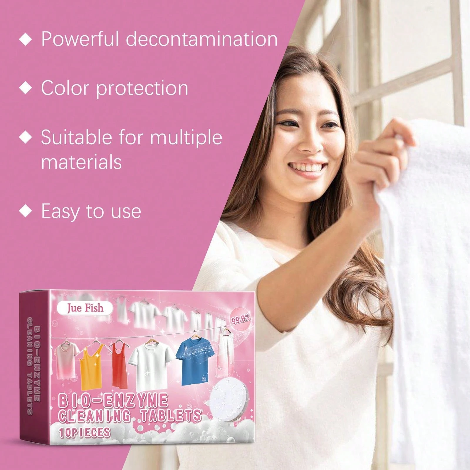 Biological Enzyme Laundry Detergent Sheets, Effective For Removing ...
