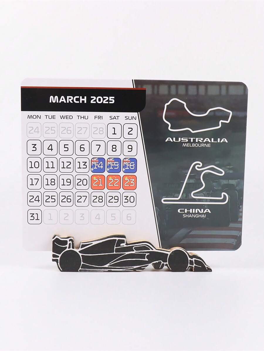 F1 2025 Calendar, Racing Calendar 2025 Desktop Decoration, 2025 Desktop ...