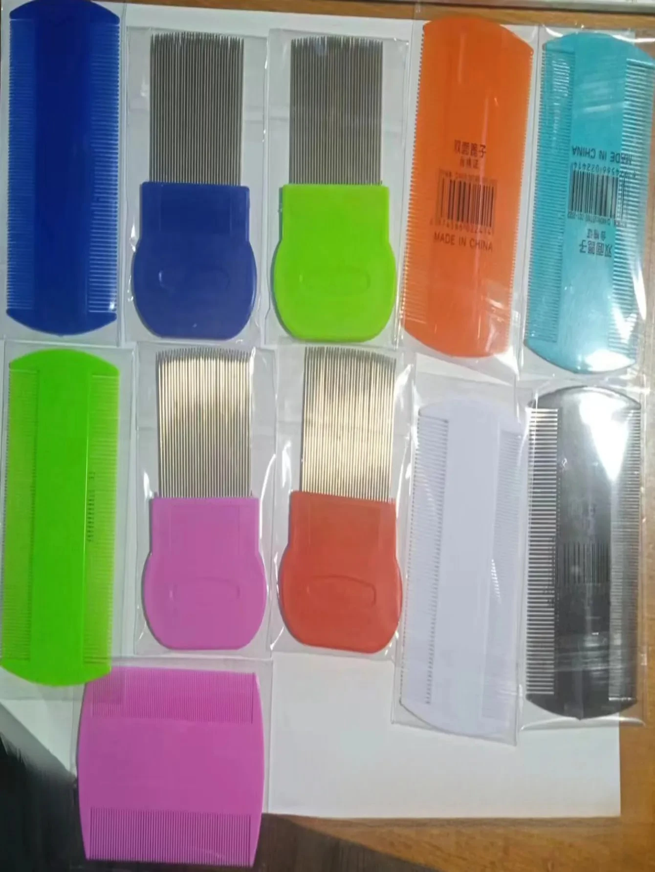 2 Pieces Pet Flea Comb Set, Dense Teeth Flea And Lice Removal Brush for ...