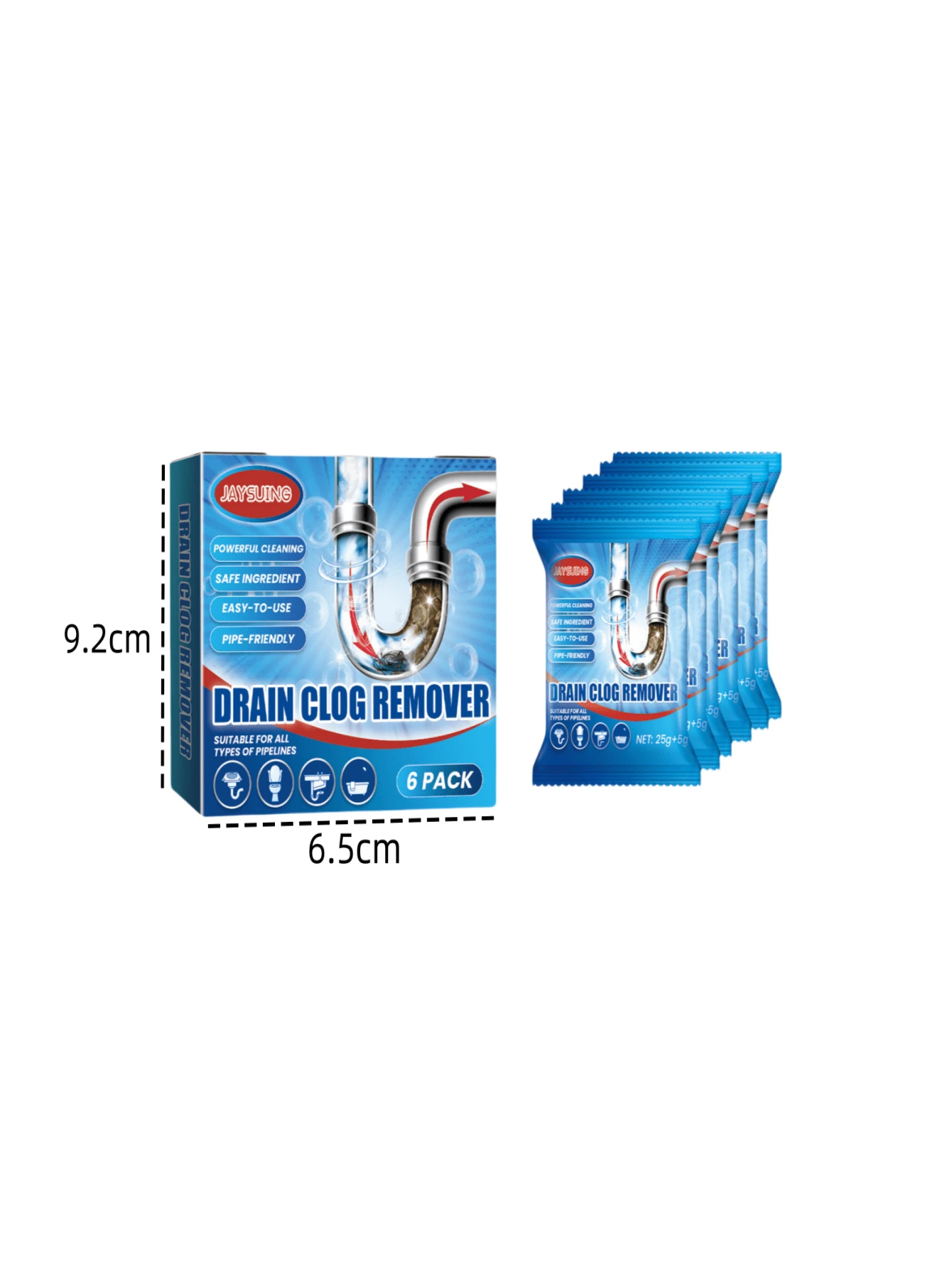 Drain Cleaner Powder For Toilet And Kitchen Sink, Anti-Blockage ...