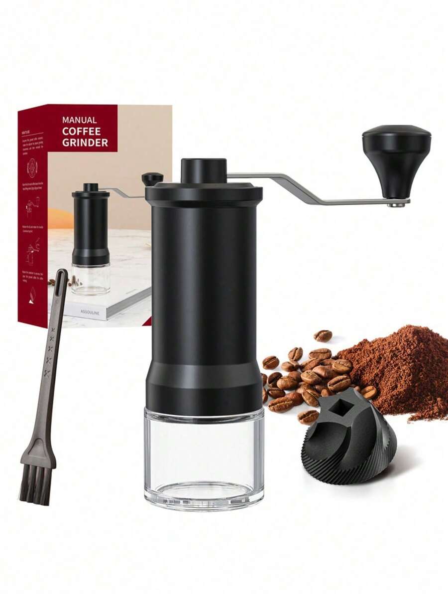 1pc Manual Coffee Grinder, Portable Hand Crank Coffee Bean Grinder ...
