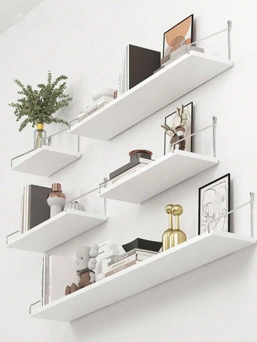 3pcs/Set Wall Storage Shelves Hanging Racks, No-Drill, Wall Mounted ...