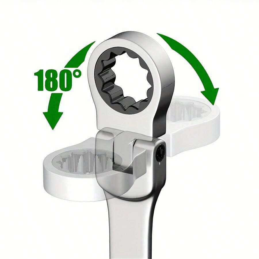 Adjustable Ratchet Wrench Set - Chrome Plated, Quick-Release Opening ...