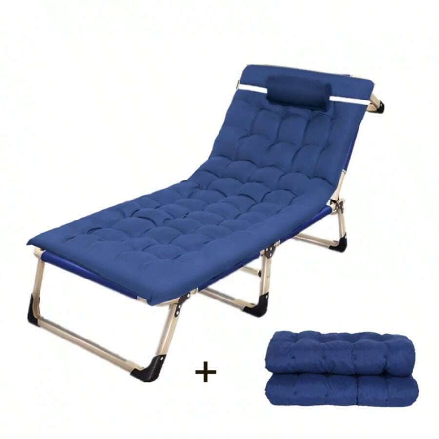 Adults Folding Sleeping Cot Guest Bed Sun Lounge Recliner Portable Cots ...