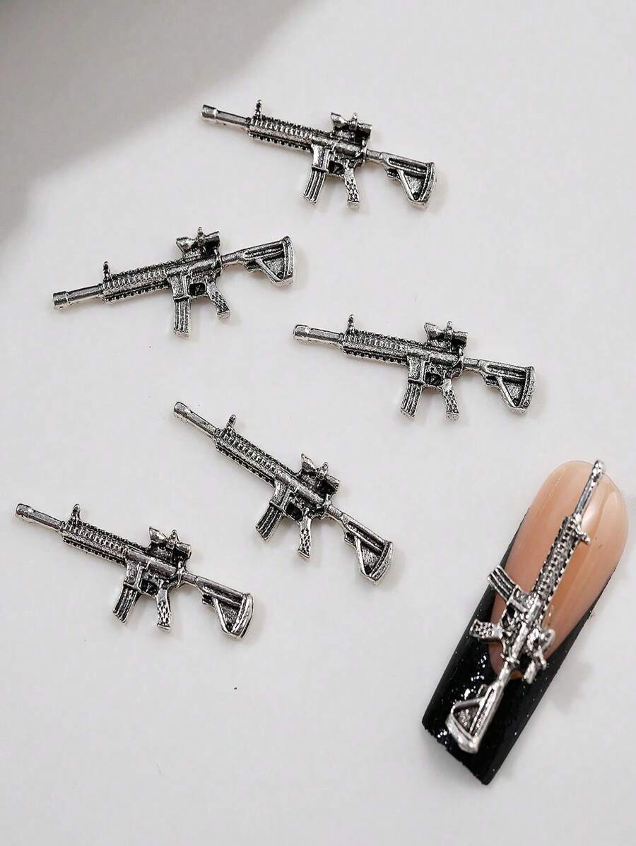 20pcs Random Mixed Gun Shaped Nail Art Decorations, Including M4 ...