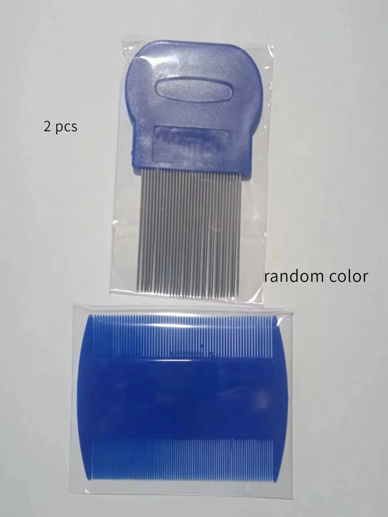 2 Pieces Pet Flea Comb Set, Dense Teeth Flea And Lice Removal Brush for ...
