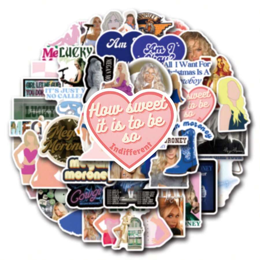 50 Megan Moroney Stickers, Which Can Be Used For DIY In Planners ...