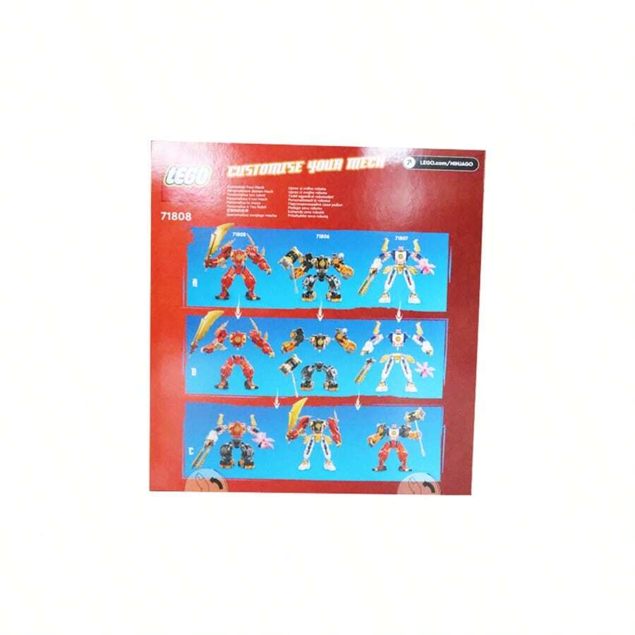 LEGO Phantom Series 71808 Kai's Fire Element Mech Puzzle Building Block ...