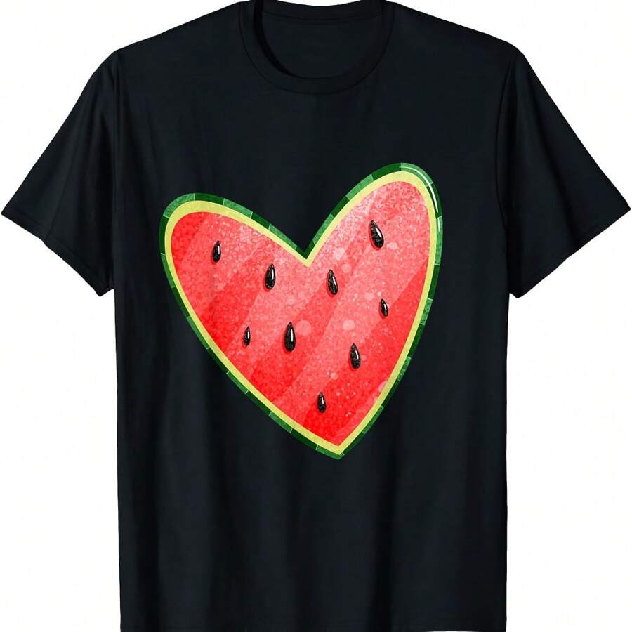 Watermelon Heart. Womens. Women. Kids. Teens. T-Shirt | SHEIN USA