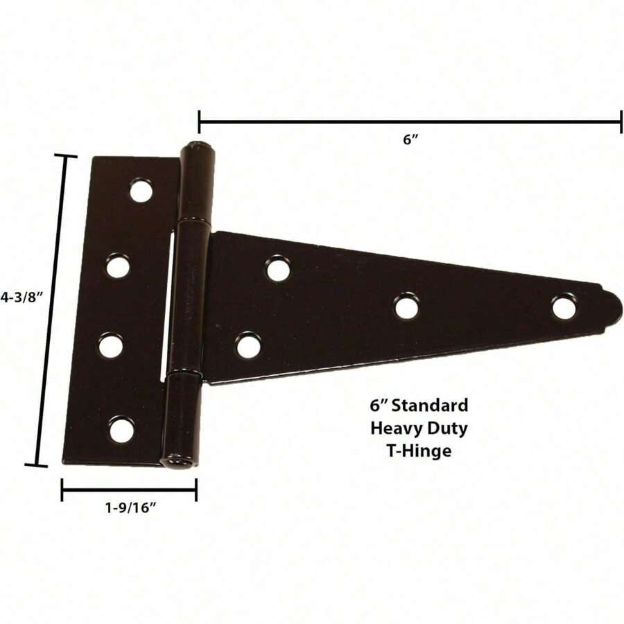 Door Hardware Kit (6" Hinge), T-Hinges, T-Handle, Barrel Bolts (Double ...