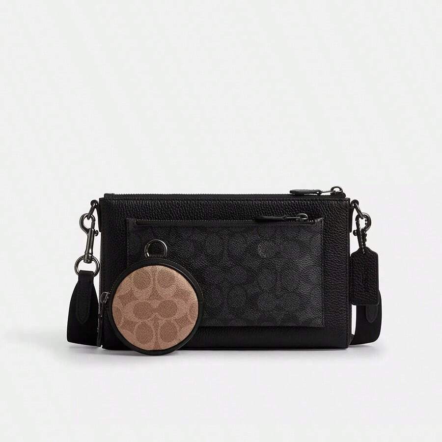 Coach Holden Crossbody Bag For Men With Small Detachable Round Coin ...