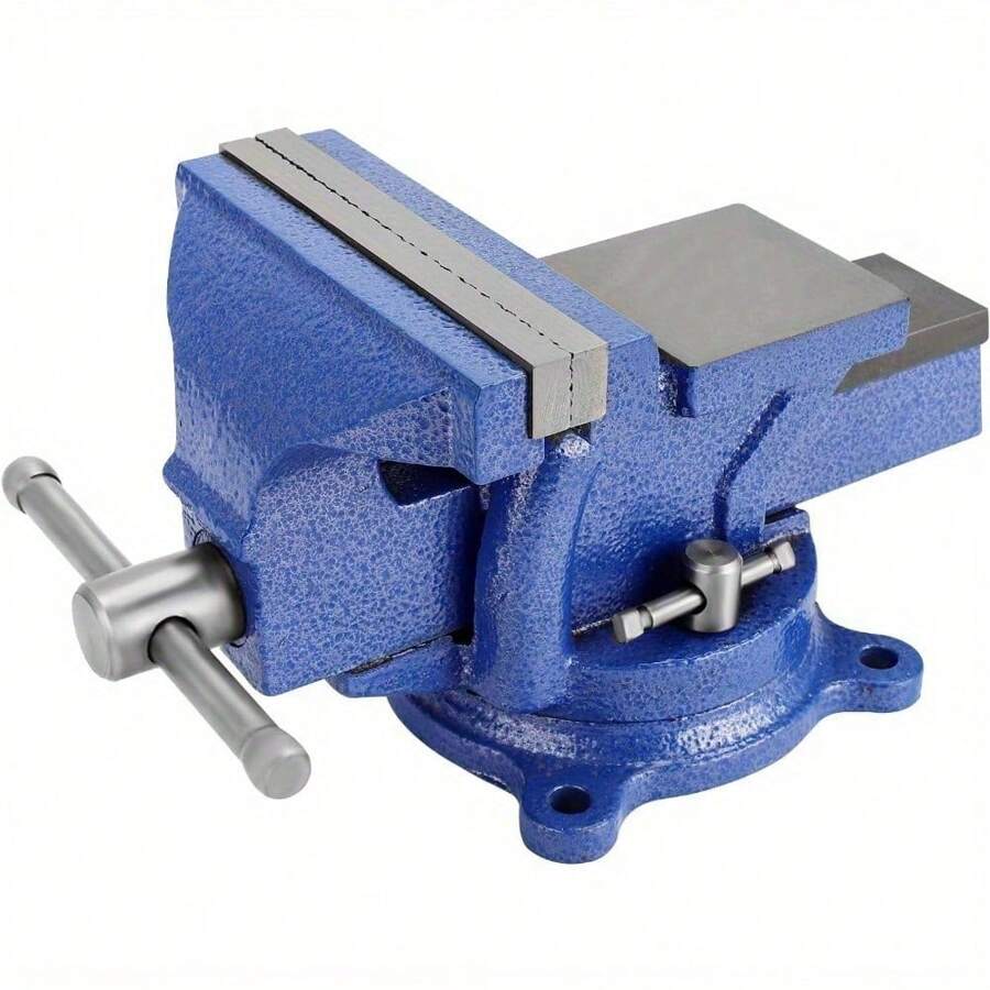 Table Vice 5" Heavy Duty Bench Vice With 360 Degrees Swiveling Base ...