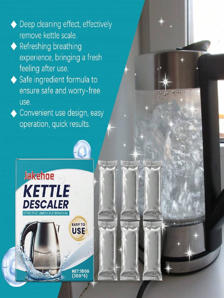 180g (30 X 6) Kettle Descaling Powder, Household Electric Kettle ...