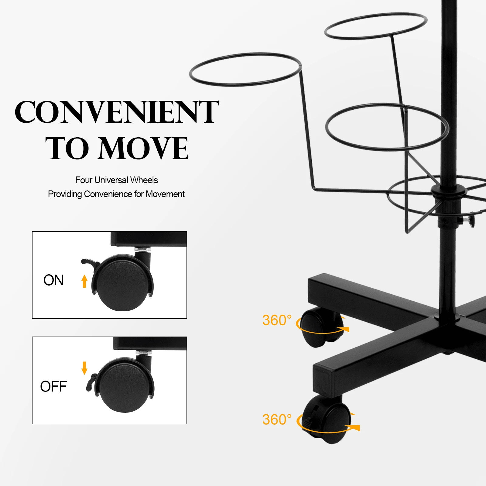 7 Tier Metal Hat Rack Hat Storage Display Trolley | SHEIN USA