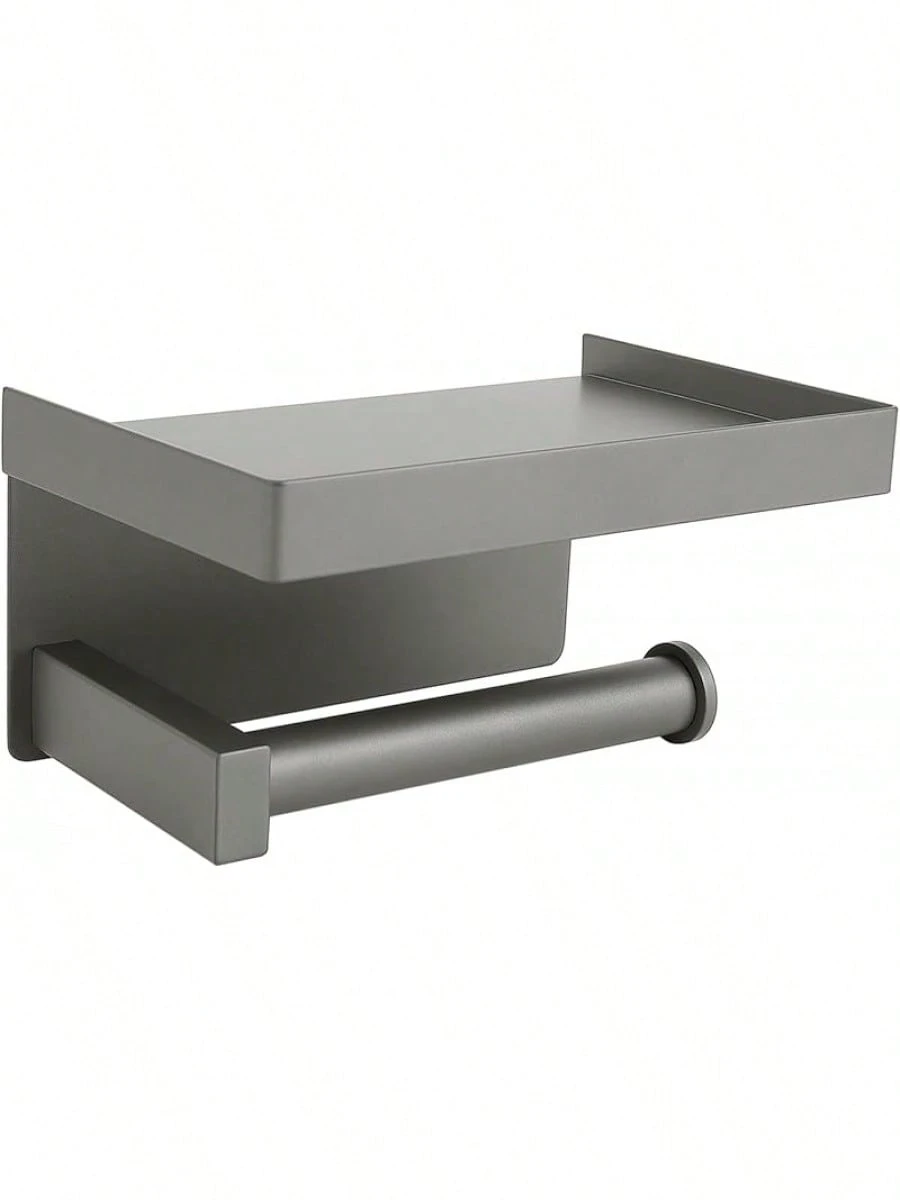 Toilet Paper Holder With Shelf Tissue Roll Hanger SUS304 Stainless ...